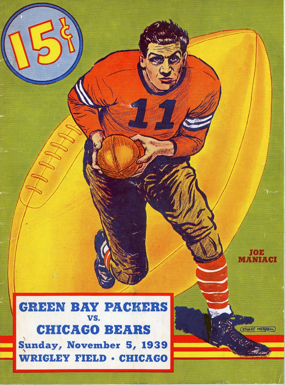 Pro Football Journal: Stu Merrell and 1939 Chicago Bears Programs