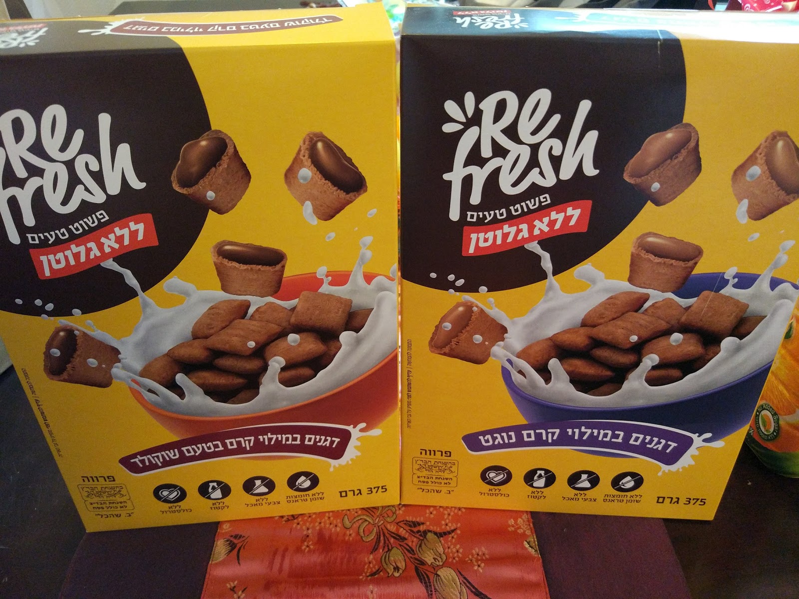 עולמה של רויטל: Refresh משיקה דגני בוקר ללא גלוטן במילוי קרם שוקולד ...