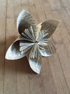 Sew Many Ways...: Book Page Flower Tutorial...