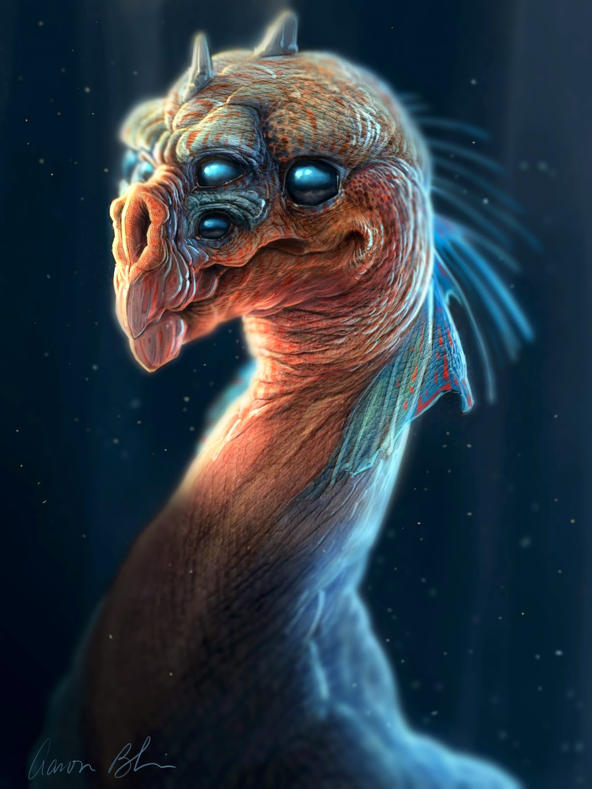 'Creature drawing for fun' by Aaron Blaise : r/ImaginaryMonsters