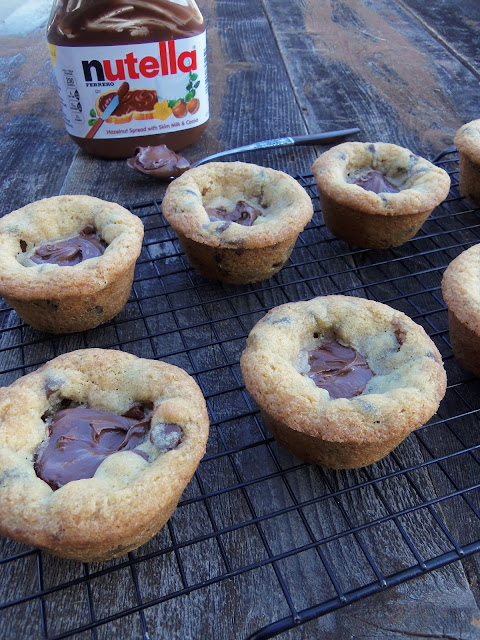 3squeezes: Chocolate Chip Nutella Cups