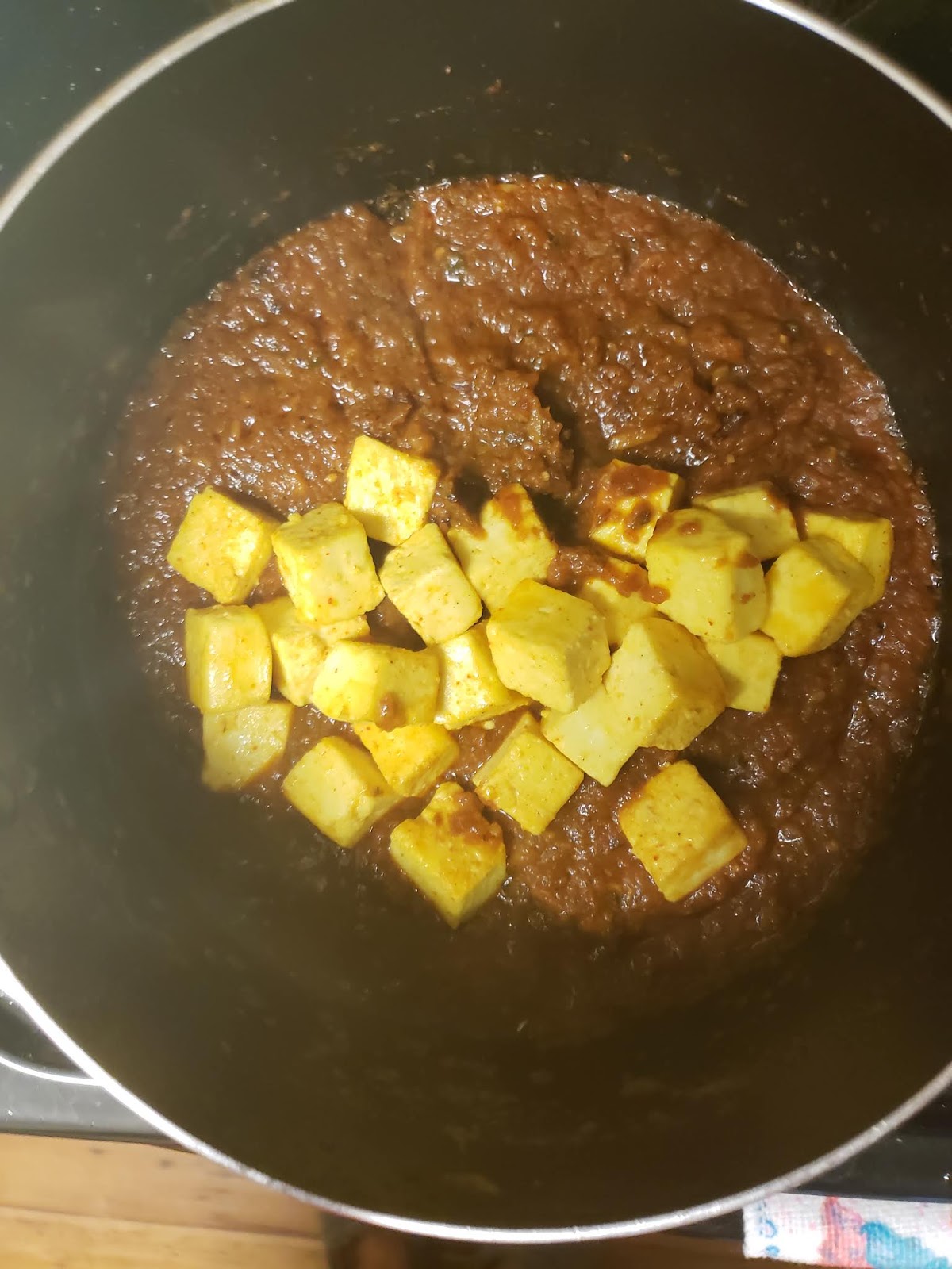 Dhaba style paneer masala - Rhea Moorthy Novels