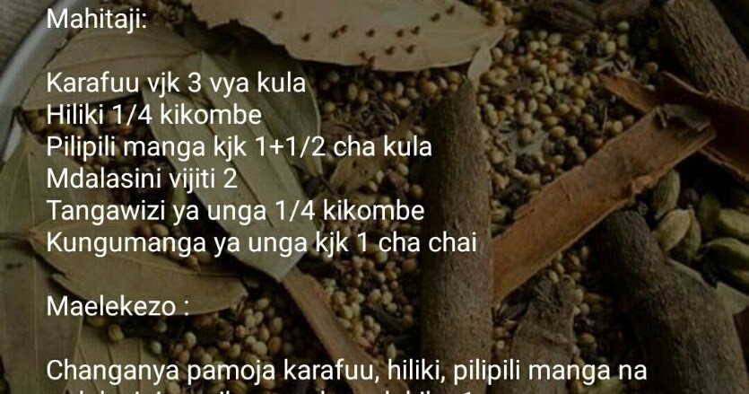 JINSI YA KUANDAA VIUNGO VYA CHAI