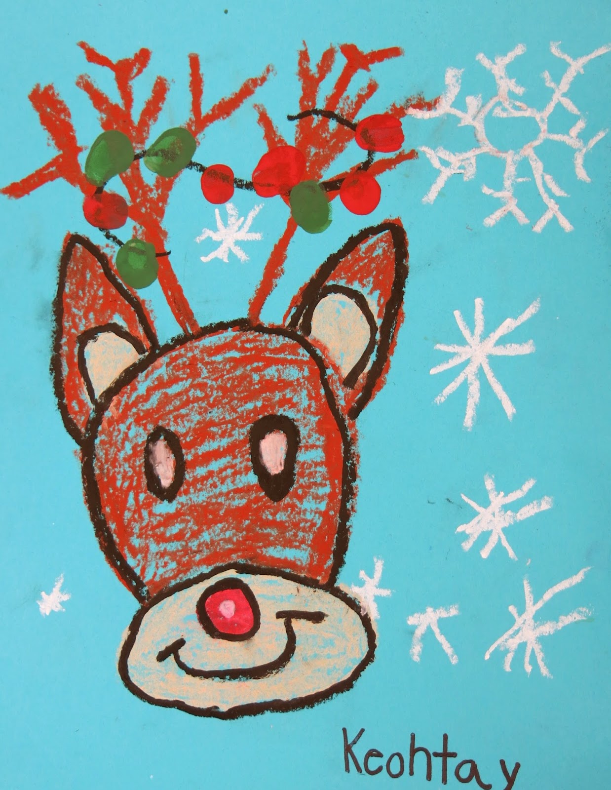 Cool Christmas Reindeer Drawings