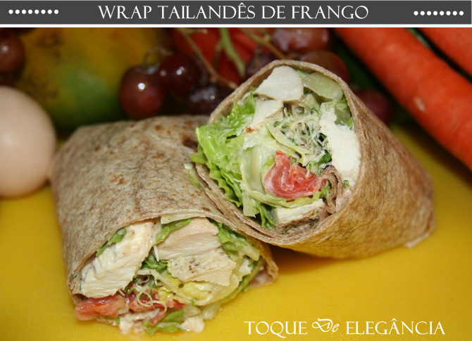 WRAP DE FRANGO LIGHT | Toque de Elegância