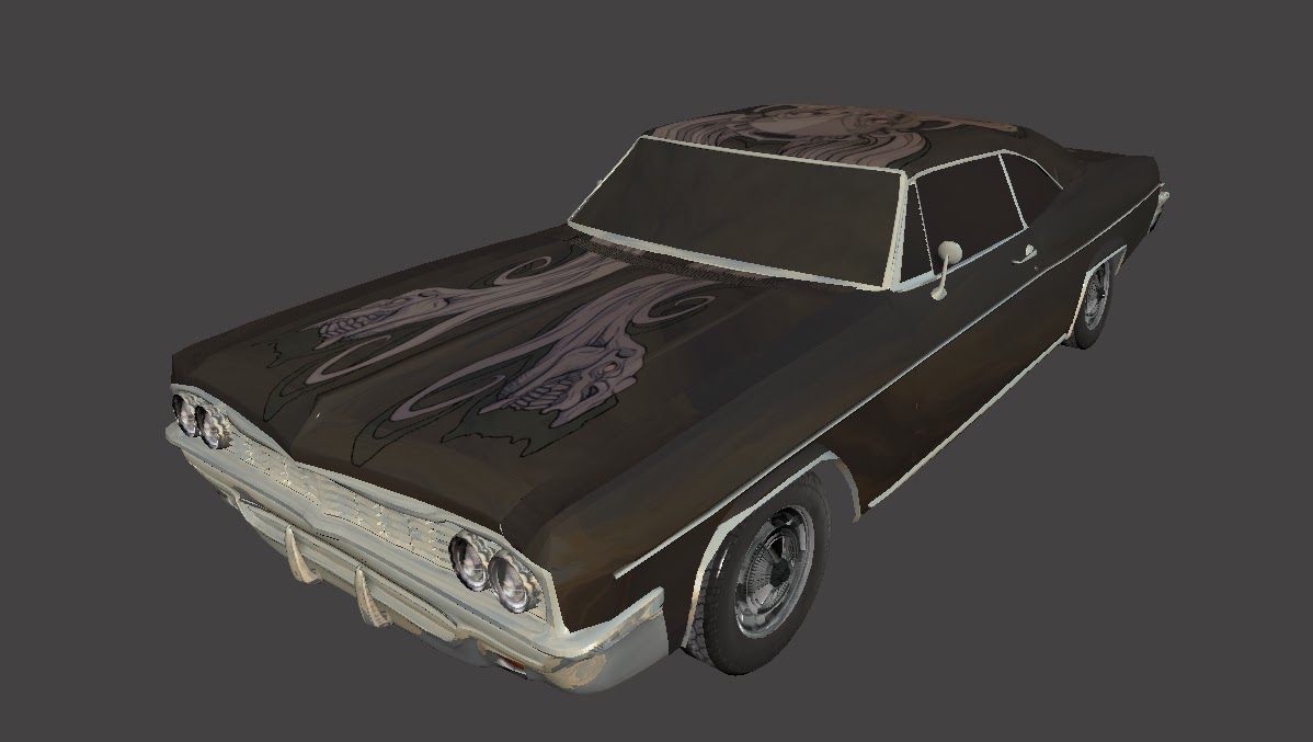 Drawing and Other Design Works: 3D Vehicle:1966 Impala SS
