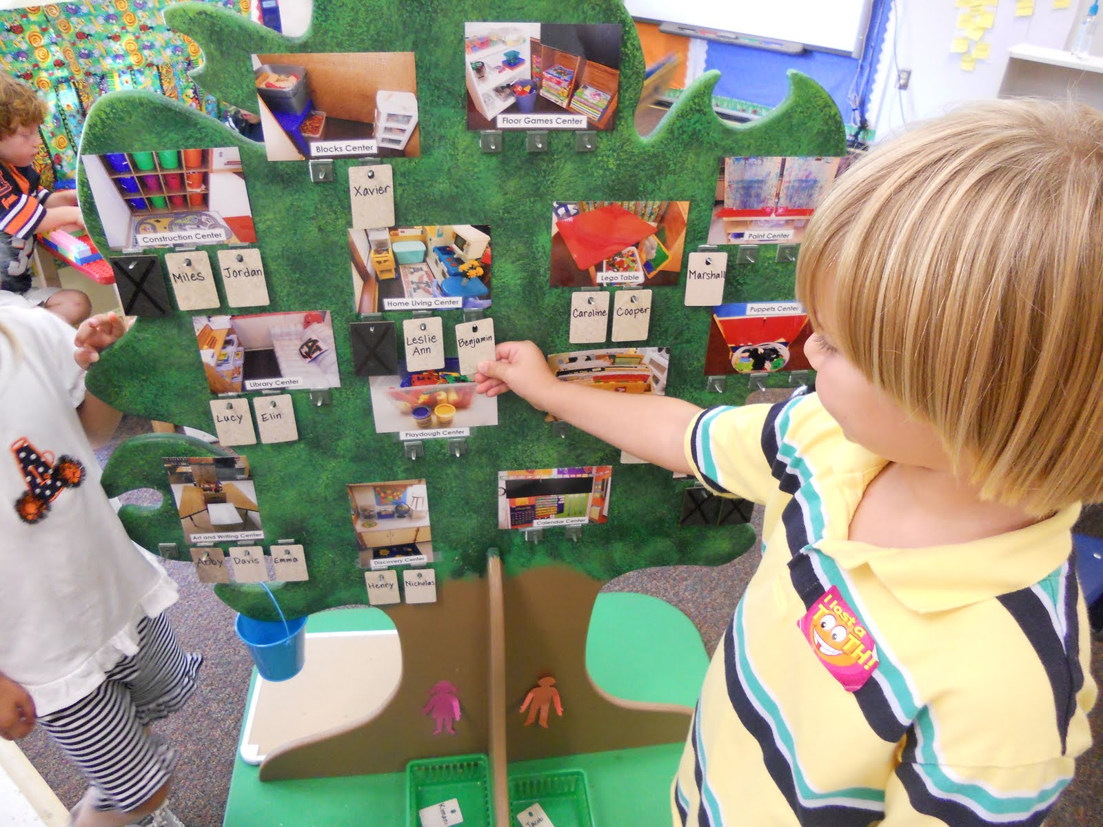 Mrs. May's Class: centers around the room