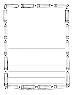 The Creative Chalkboard: Holy Moly Guacamole....and {Free} Writing Papers