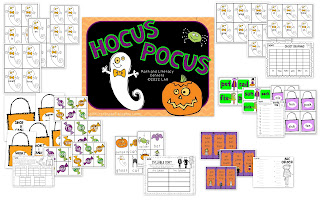 Life in First Grade: Hocus Pocus Math and Literacy Centers