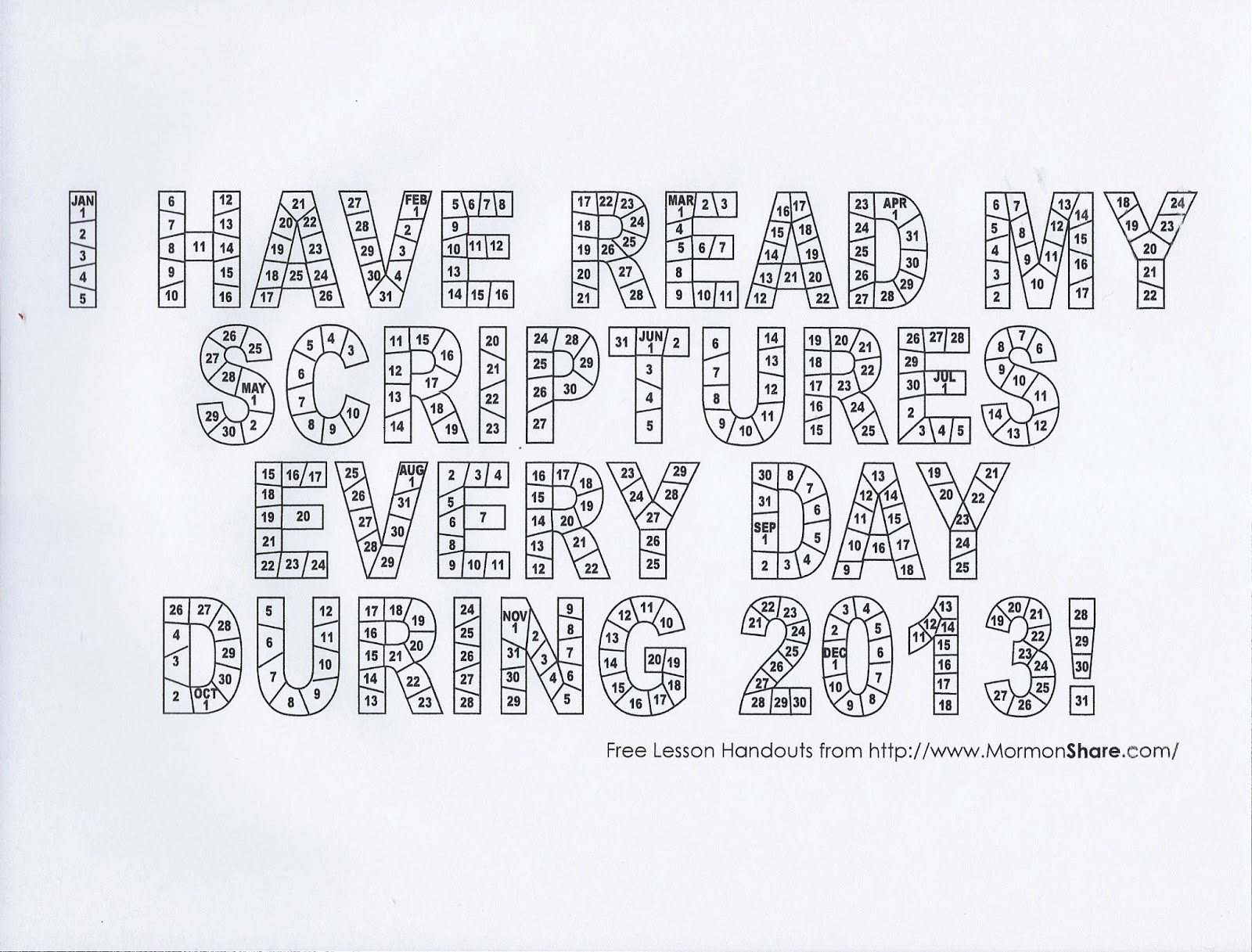 Time of Our Lives: Activity Days Chocolate Scriptures