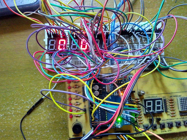 Queue Machine (2 Counters) with 7 Segment Display
