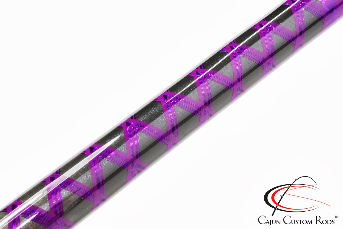 Cajun Custom Rods: Electric Purple Spinning Rod