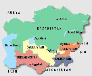 Özbekistan Haritası ~ Ülke Haritaları