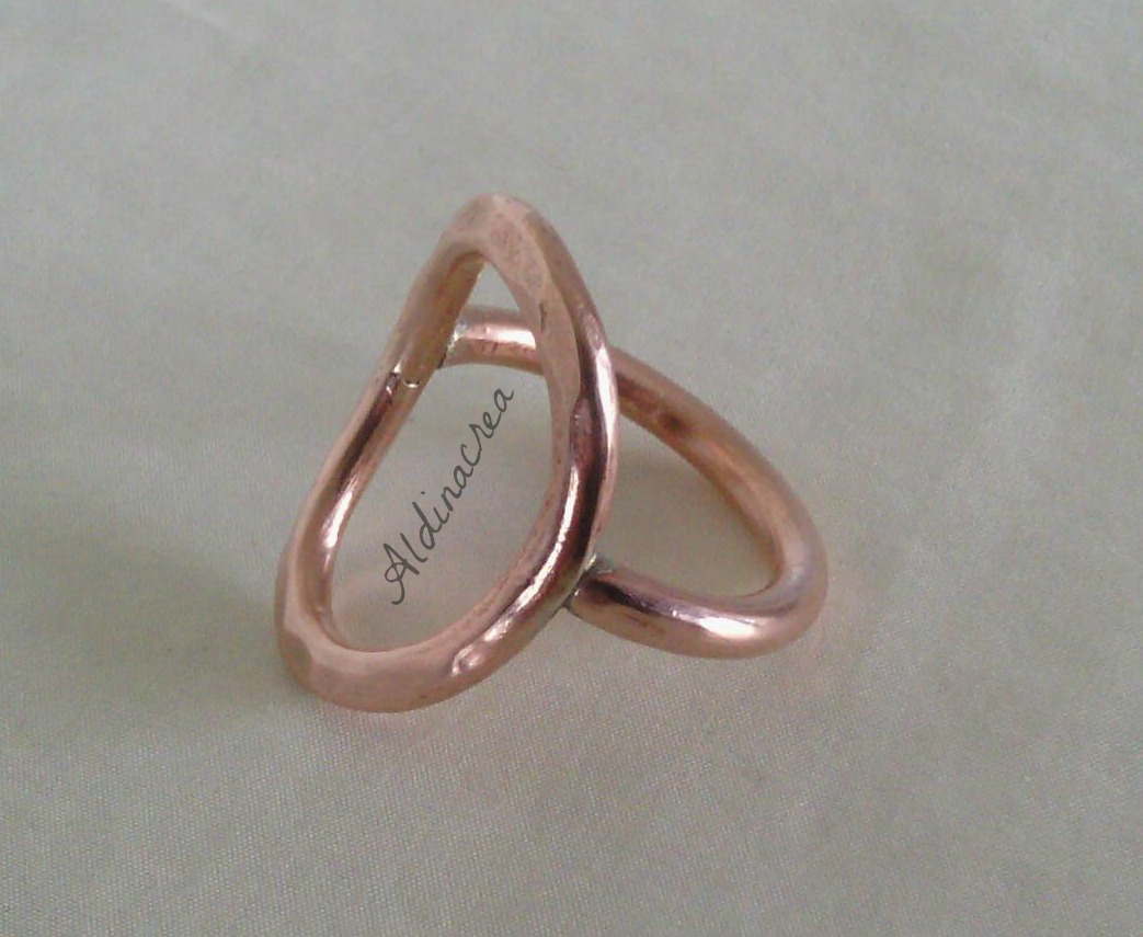 Creazioni e manufatti di Aldina: Anelli in rame.