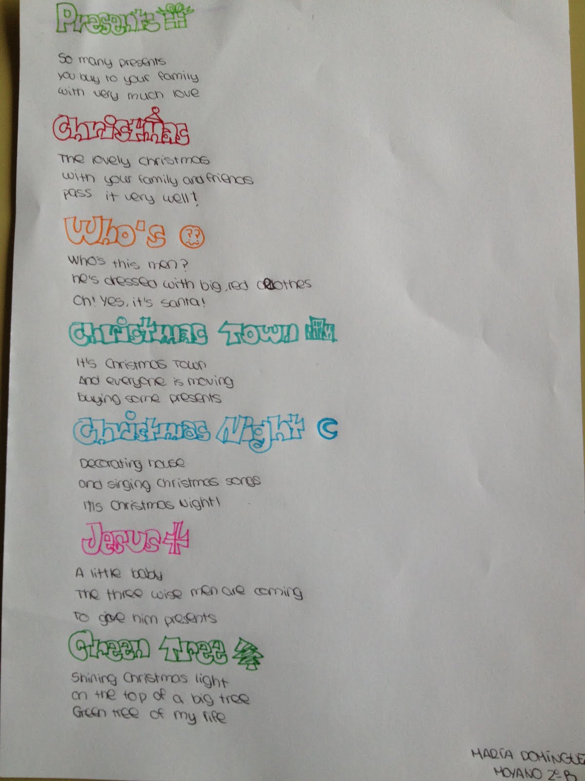 English Corner CORMAR: Christmas Haikus (2ºESO)