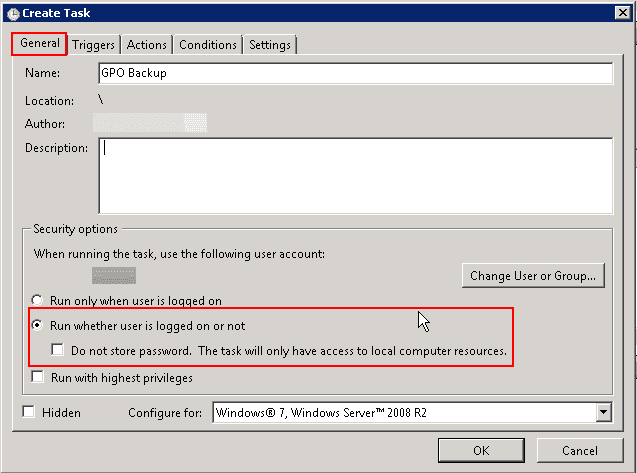 Directory Admin Backup All Gpos Using Task Scheduler And Powershell