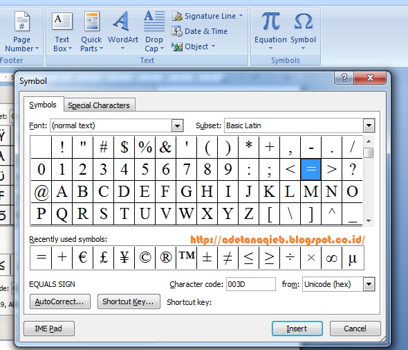 A deta naqieb: BUAT SIMBOL