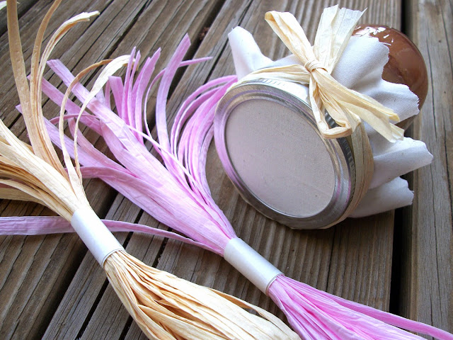 Colorful Adhesive Canning Jar Labels: Lavender Cloth toppers and Paper ...