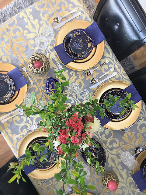 VINTAGE COBALT TABLE