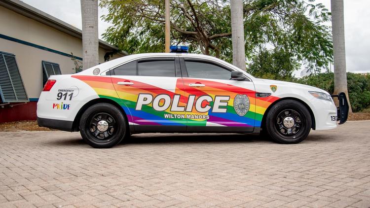 Ex Beantown Cuban: The rainbow police car