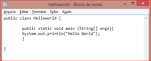 Criando o primeiro programa em Java no Windows