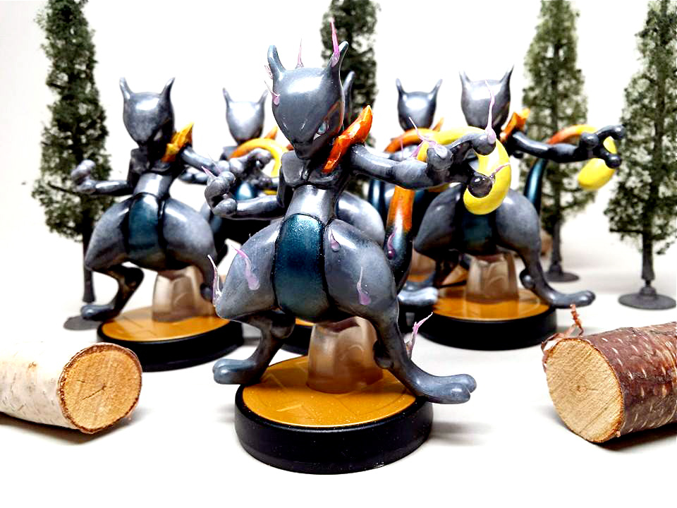 Shadow Mewtwo Amiibo Custom