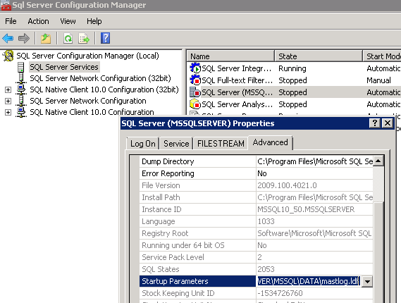 Event 17058 Initerrlog Could Not Open Error Log File Sql Server