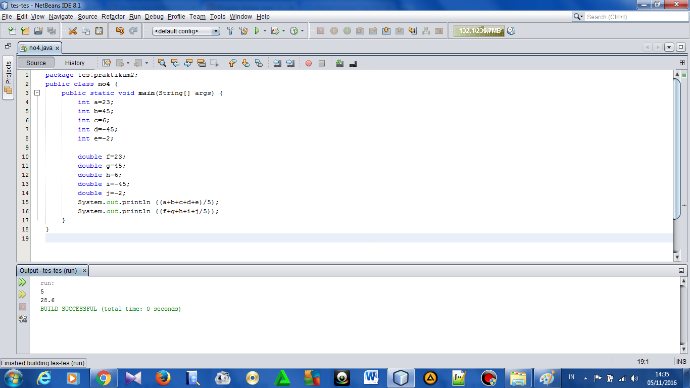 Belajar Java: kumpulan contoh pemrograman java dan outputnya