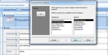 BELAJAR MEMBUAT BUTTON PADA FORM MICROSOFT ACCESS | KUMINTO