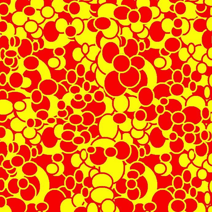 Welcome: Art ~ Random Pattern ~ Red & Yellow Circles