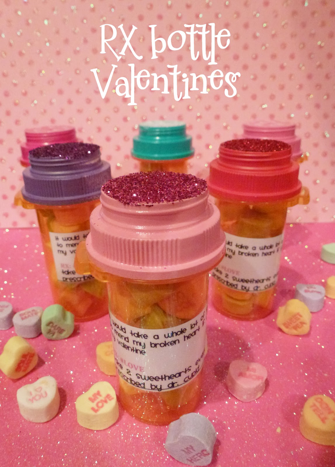 Funky Pink Monkeys: RX Bottle Valentines