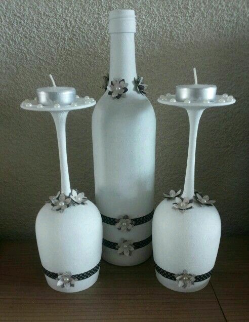 Crea bellas decoraciones con copas invertidas