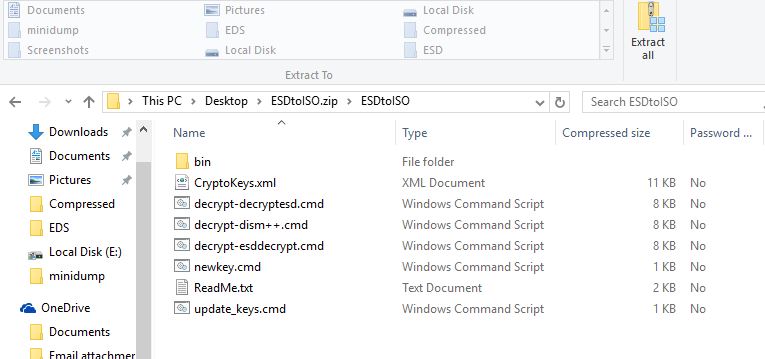 Get the Install.esd file or future purposes in Windows 10