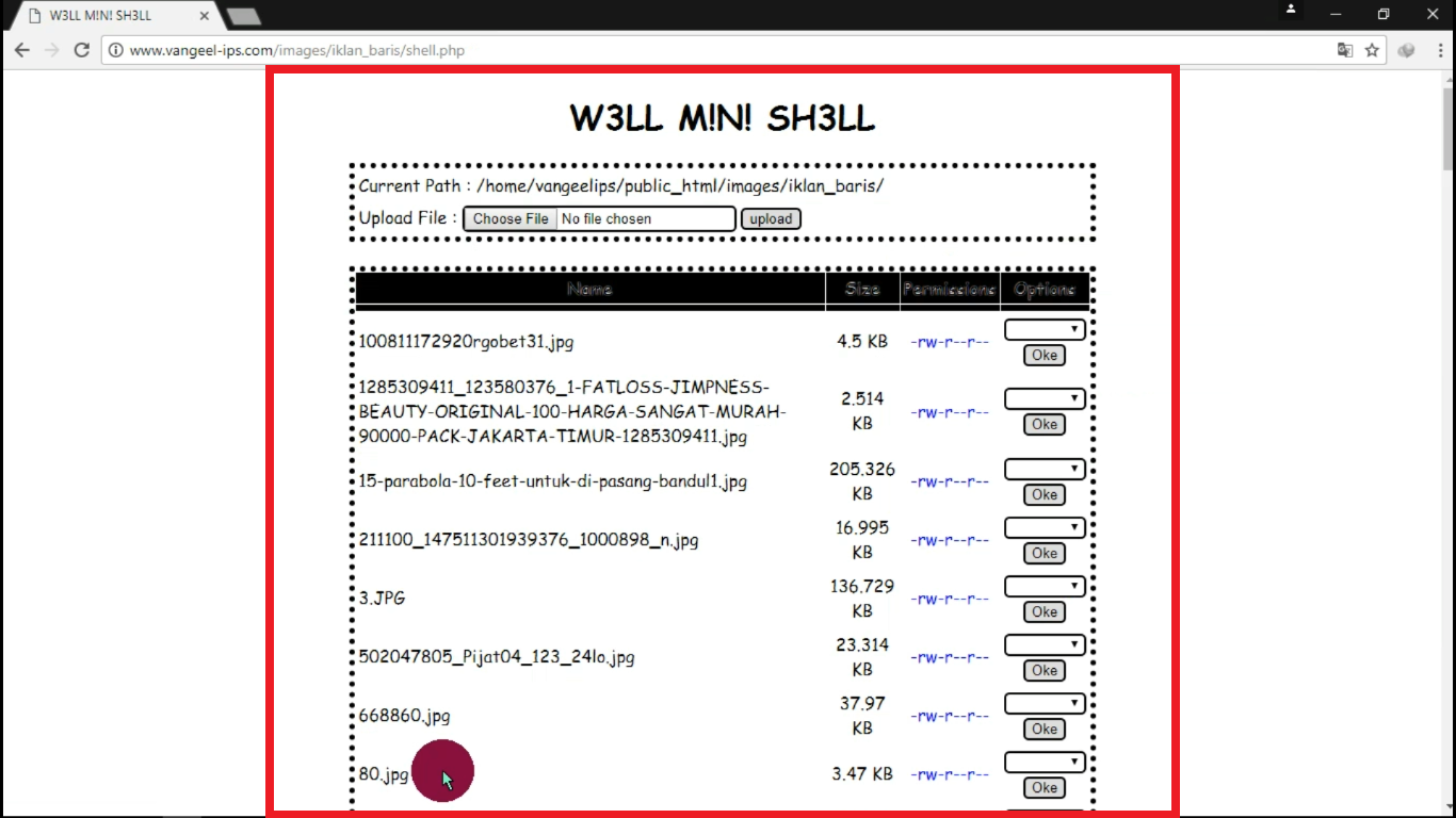 Cara Deface Upload Shell + Tebas Index, LENGKAP