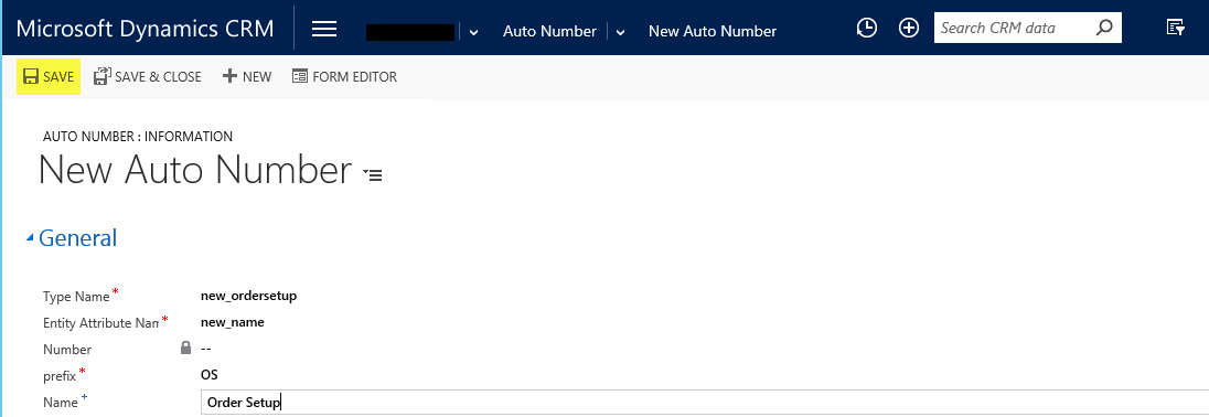 Auto Number Generation MS CRM 2016,2013,2011 through plugin C#
