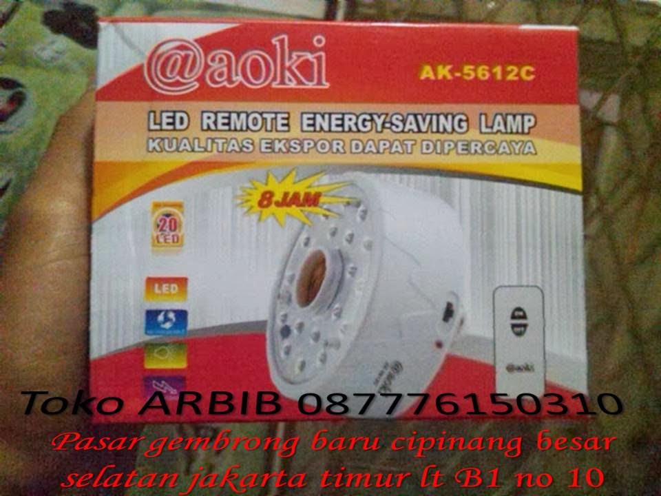 lampu emergency aoki 5612 dilengkapi fitting lampu dan remote bisa ...