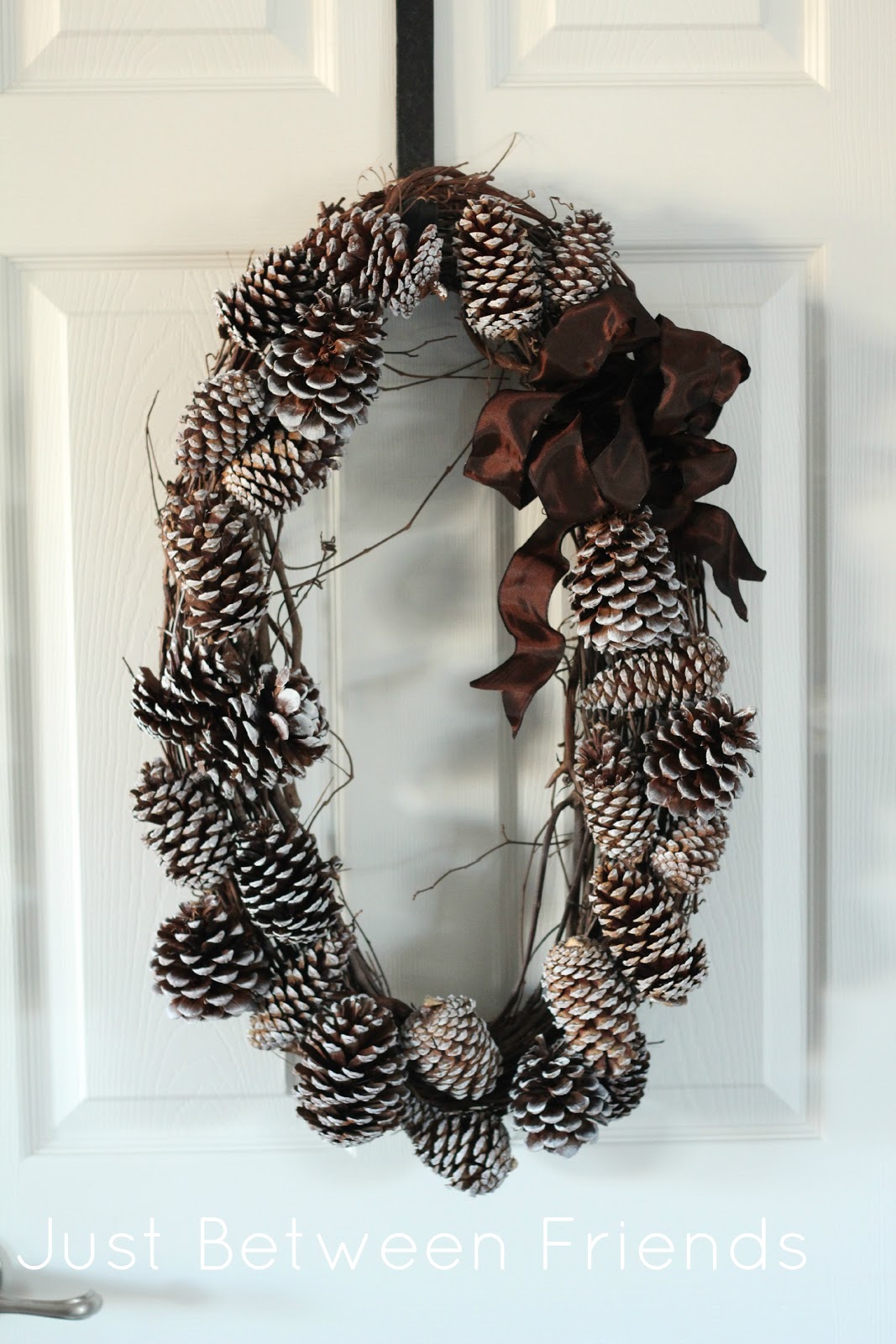 DIY Pinecone Wreath Tutorial - Just Jonie