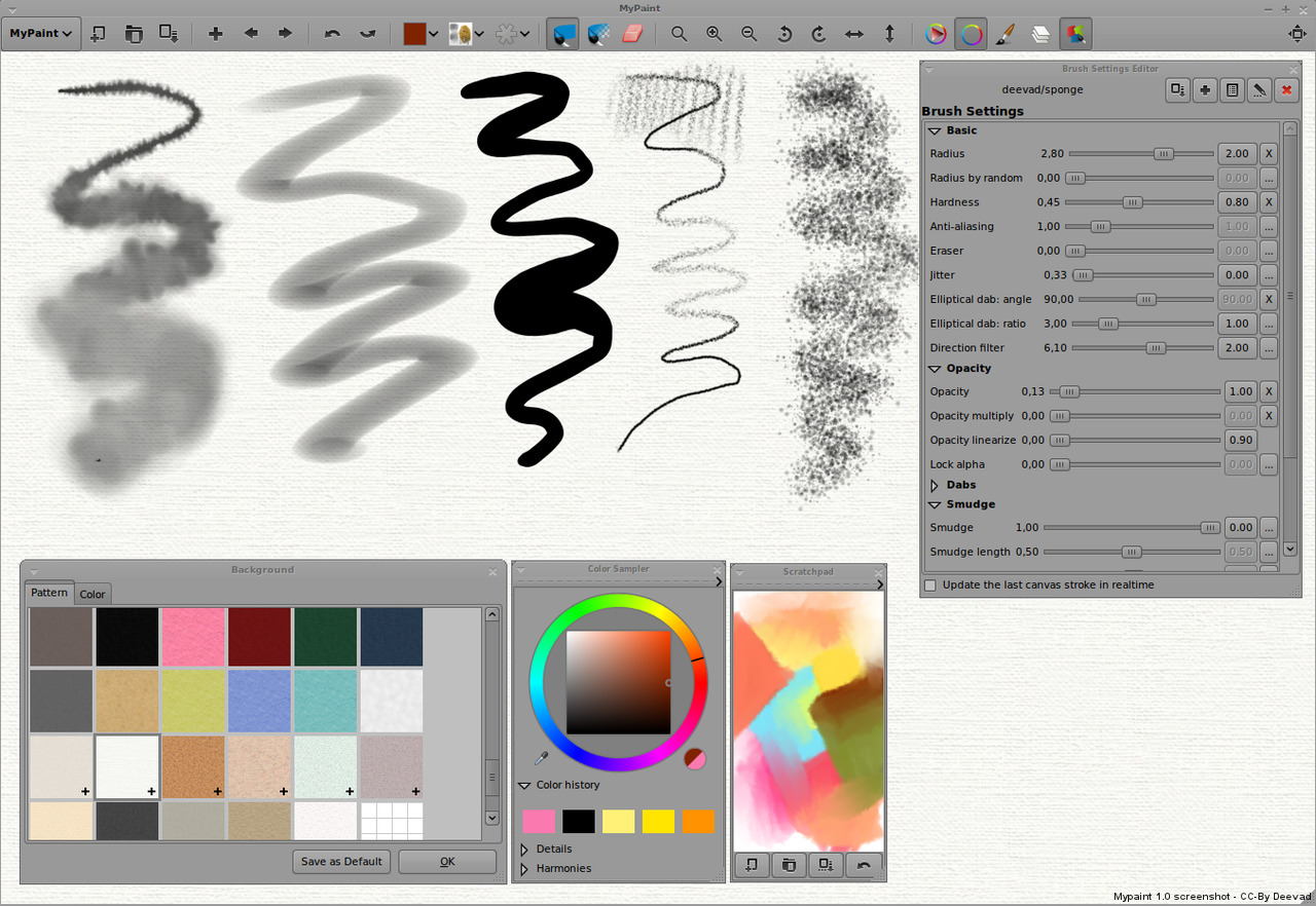 UsuarioDebian: MyPaint - Arte digital