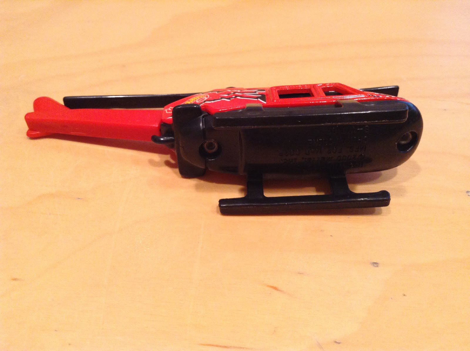 JULIAN'S HOT WHEELS BLOG: Helicopter (2000 McDonald's Happy Meal Toy #13)