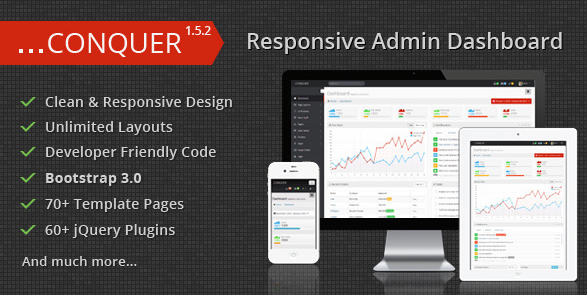 24 Plantillas Responsive Bootstrap por ThemeForestSocial Media