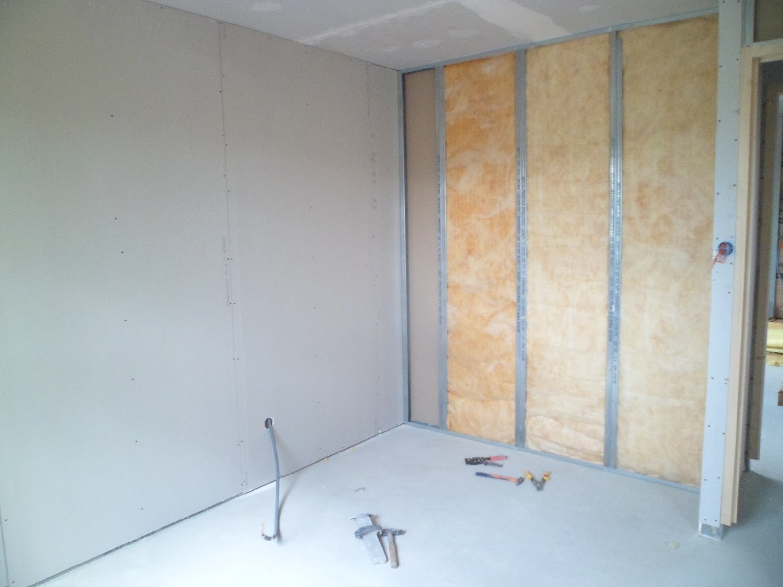 Autoconstruction Basse Normandie: Cloison - Doublage des murs péripheriques