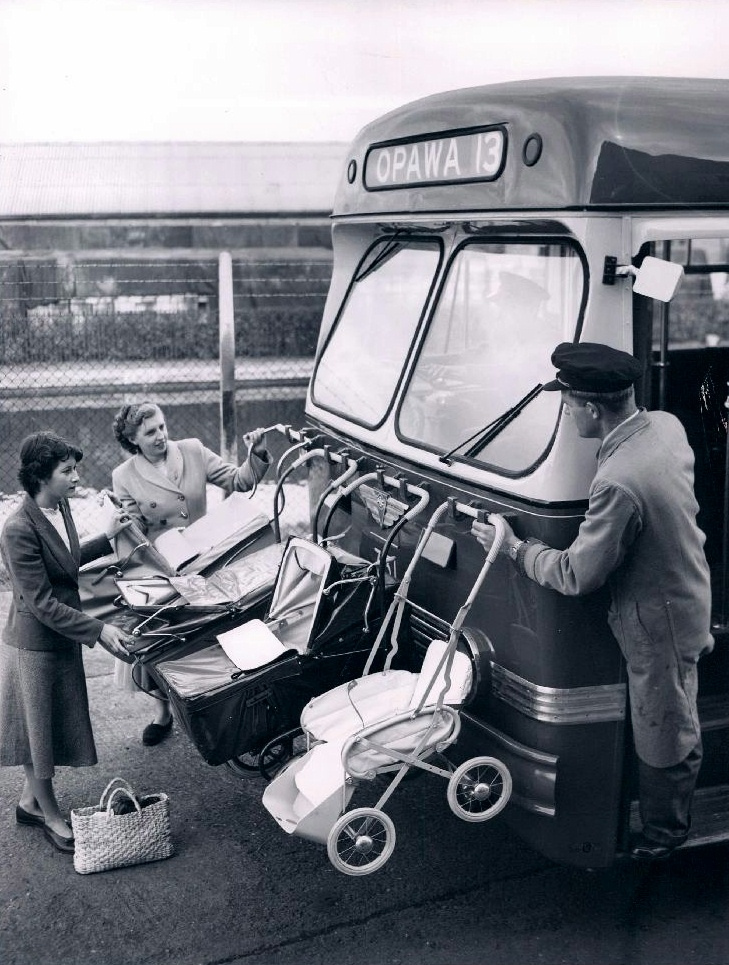 Baby Transport in New Zealand, ca.1950s ~ Vintage Everyday