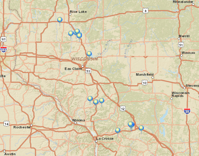 GIS II UWEC 337: Frac Sand Mining in Western Wisconsin: Project Overview