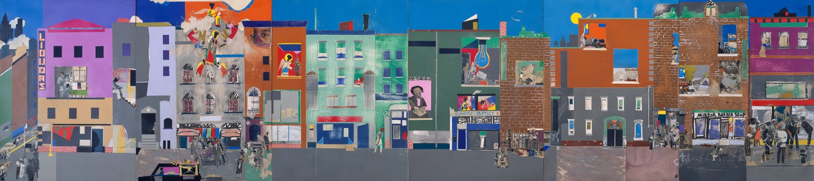 Art at Hosmer: Romare Bearden Inspired 'My Block' Cityscape Collage