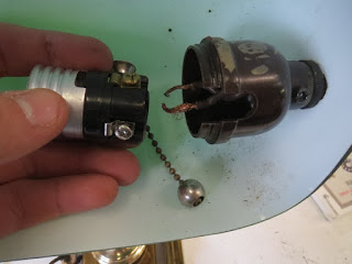 Lamp Parts and Repair | Lamp Doctor: Banker's Lamp Pull Chain Socket Repair