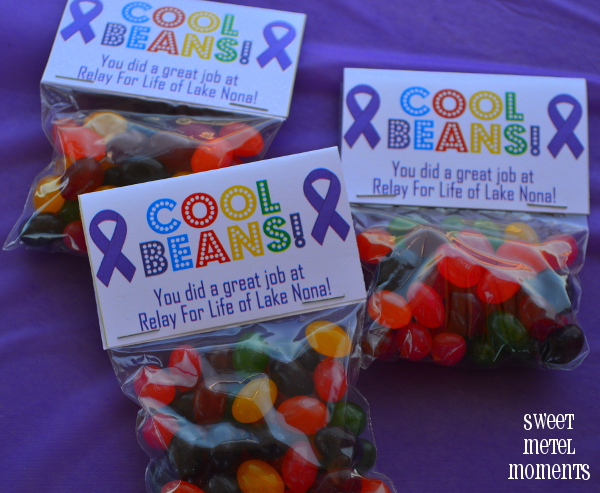 Sweet Metel Moments: Relay For Life "Cool Beans!" Treat Bag - Free ...