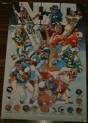 The Fleer Sticker Project: 1972 Stancraft NFL Posters by George Bartell