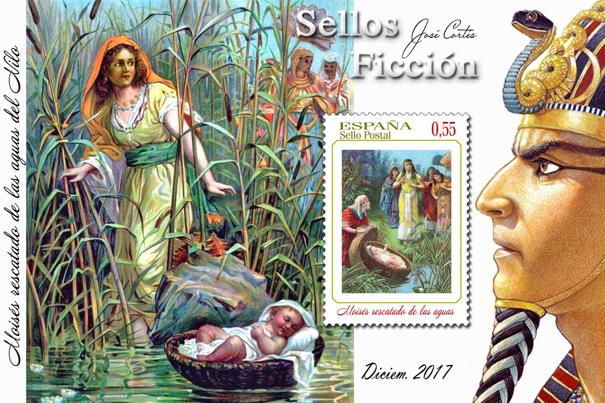 SELLOS FICCIÓN: Personajes bíblicos, Moisés.