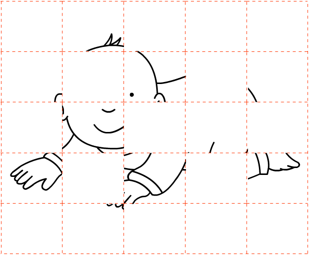 Coloring Pages Printable for kids: Baby Crawl coloring pages