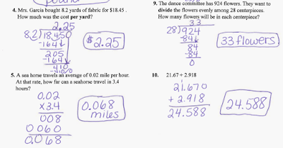 Grade 6 Math with Ms. Eringis : Monday Update and Answer Key for ...
